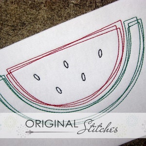 Quick Stitch Watermelon Embroidery Digital Design File 4x4 5x7 6x10 - Etsy