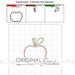 Plain Apple Quick Stitch Machine Embroidery Design File 2in 4x4 5x7 ...
