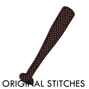 Baseball Bat Applique 5 Sizes Embroidery Digital Design File 4x4 5x7 ...