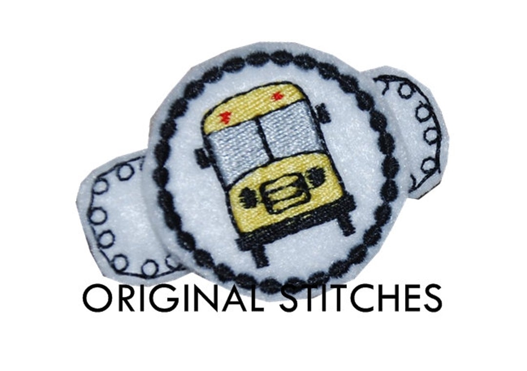 School Bus Felt Feltie Hair Clippie Digital Design File 4x4 - Etsy