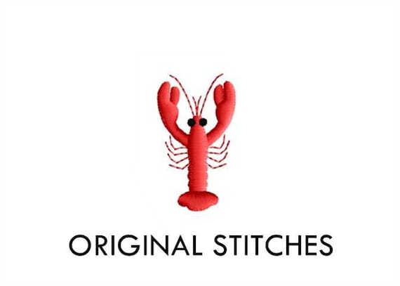Embroidery Mini Crawfish--7 Sizes--Machine Embroidery Design--Instant ...