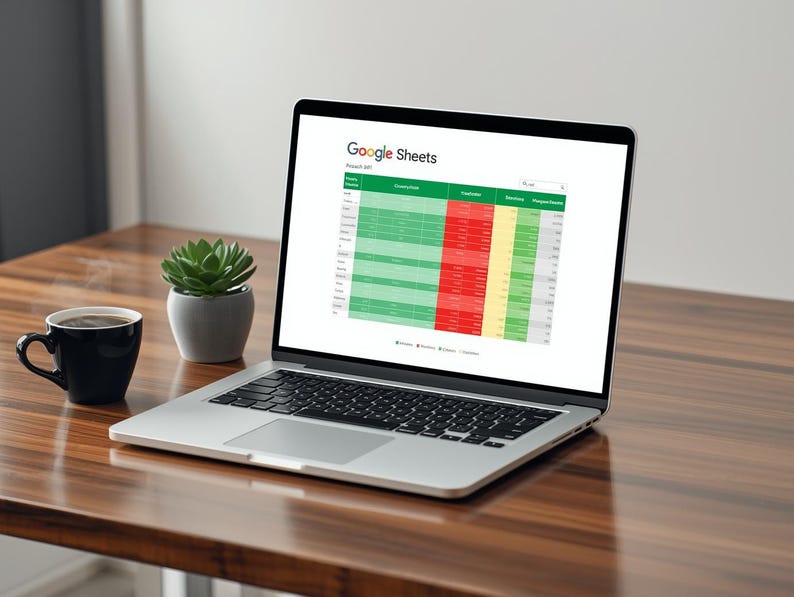 Simple Monthly Budget Spreadsheet Google Sheets Templat - Etsy