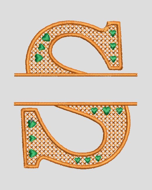 Alphabet Embroidery Design,machine Embroidery LETTER S,embroidery ...