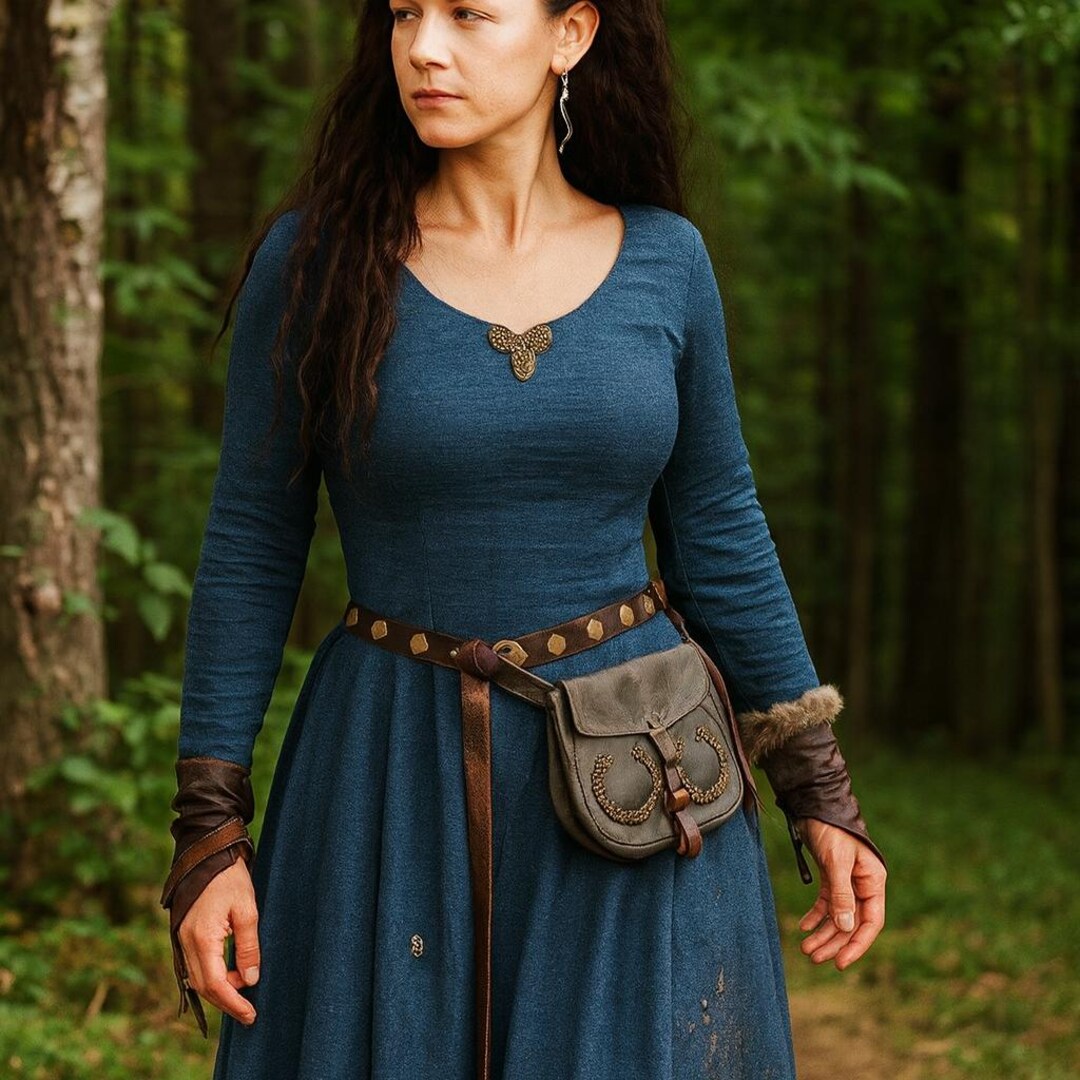 Medieval Gaulish Maxi Dress | Celtic Viking Renaissance Costume ...