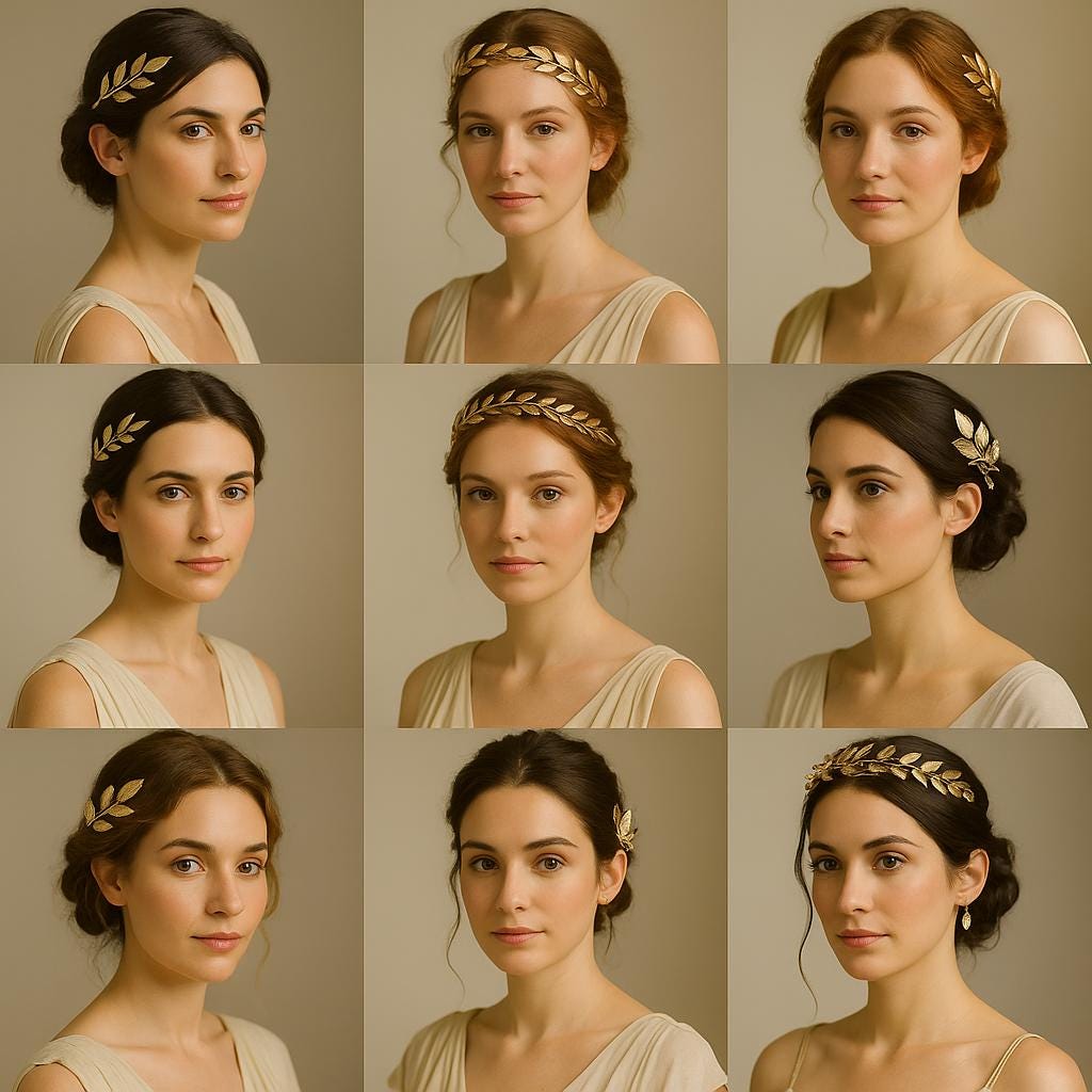 Golden Leaf Headband | Roman Goddess Bridal Hair Accessory | Vintage ...