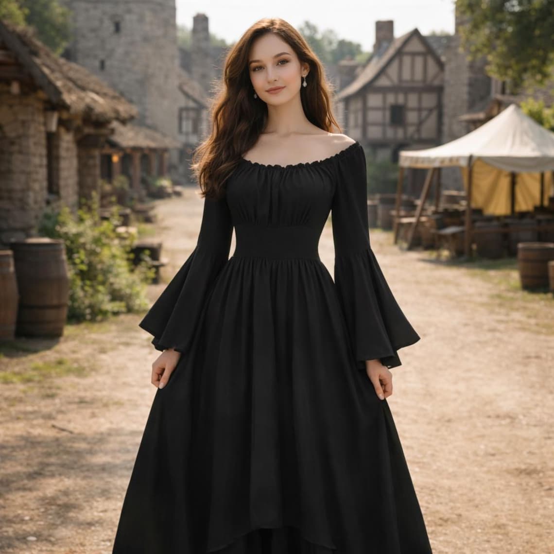 Medieval Peasant Dress Renaissance Fair Gown – Cosplay & Fantasy Events ...