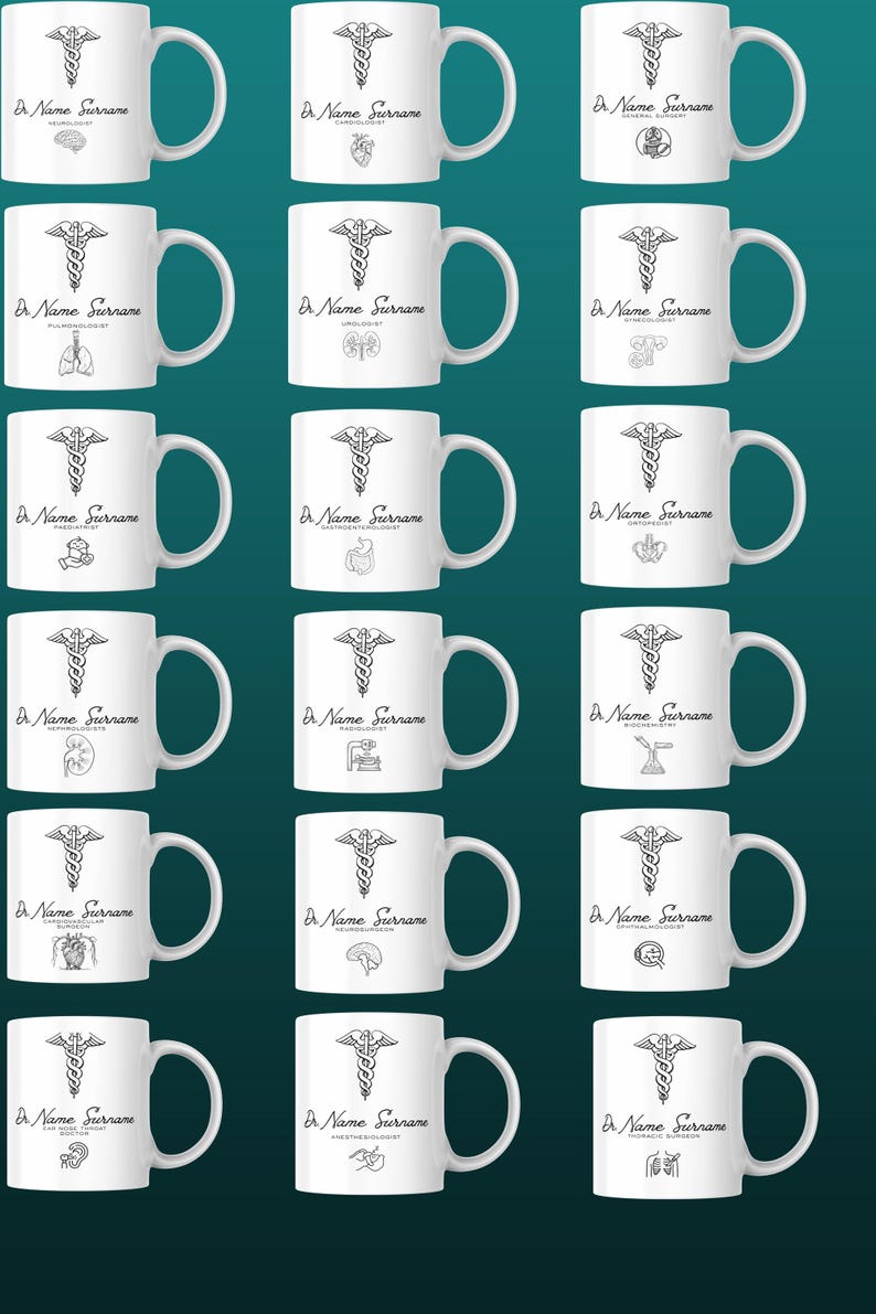 Personalized Doctor Mug | Custom Medical Specialty Gift - Etsy
