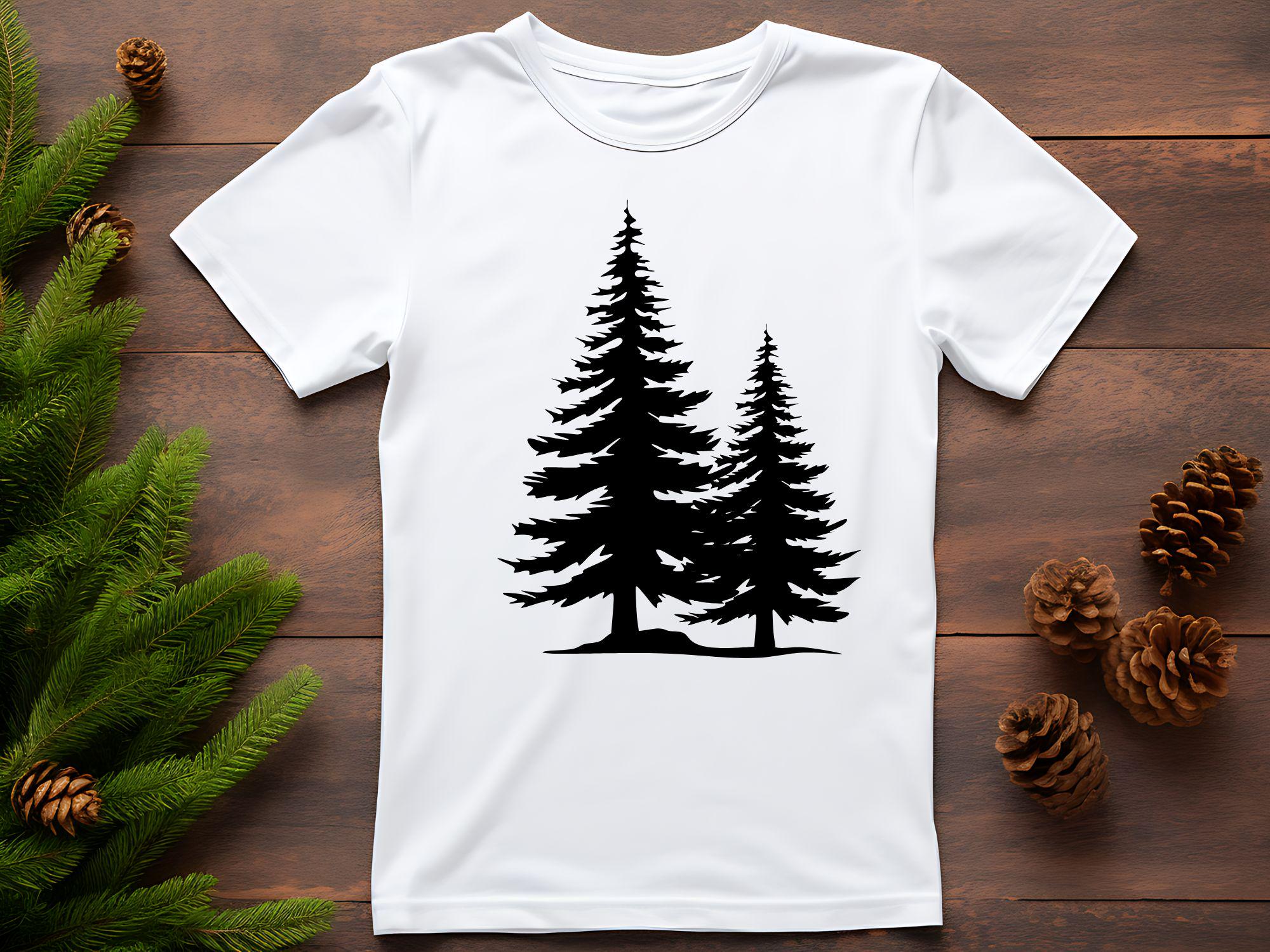 Evergreen Pine Tree SVG Bundle,pine,fir,forest Stencil (commercial Use ...