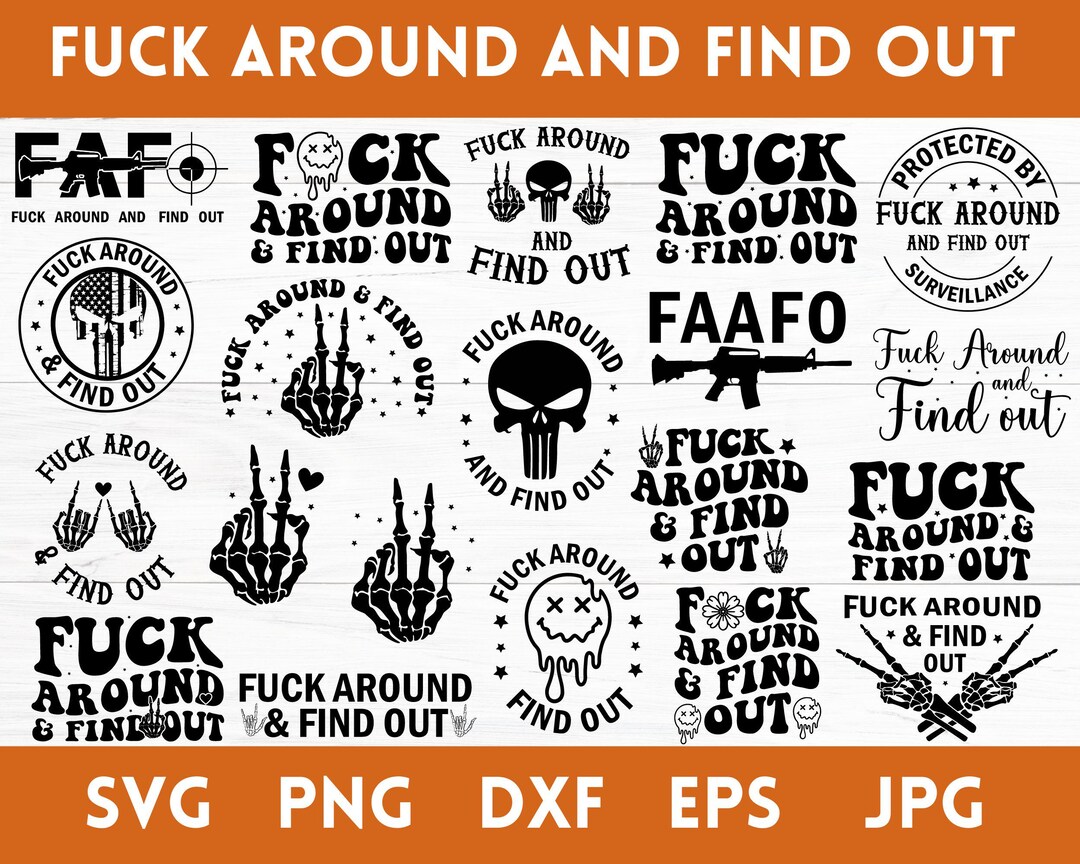 FAFO Svg Bundle: Sarcastic Adult Humor Designs (digital Download - Etsy