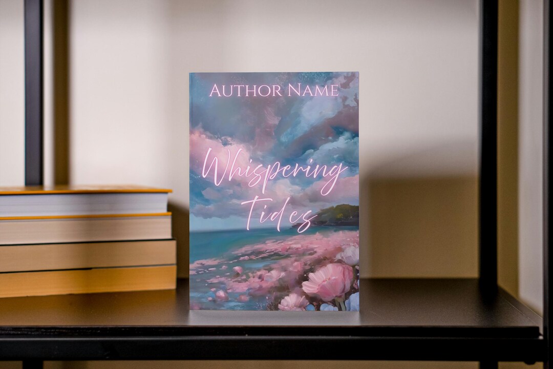 Romantic Floral Beach Book Cover - Etsy