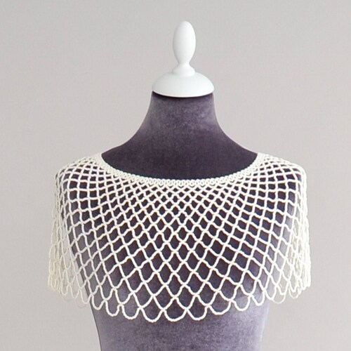 Beaded Bridal Capelet Wedding Cape Bridal Cover up Vintage - Etsy