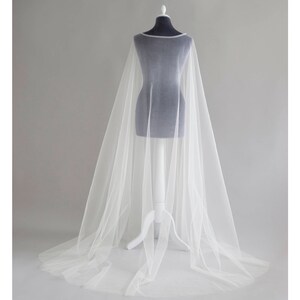 Tulle Bridal Cape • Wedding Cape • Sheer Cape - Etsy