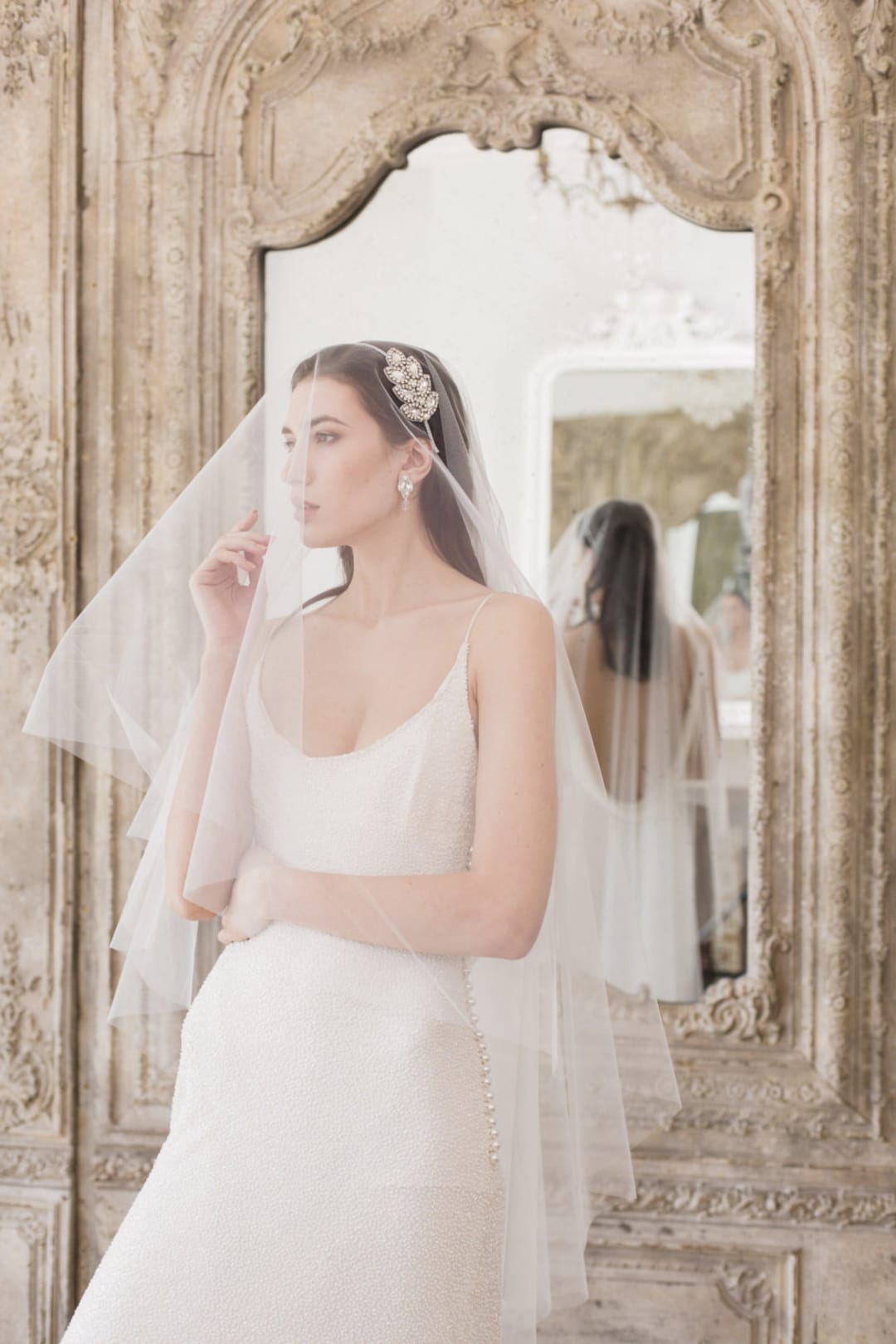 Drop Wedding Veil • Drop Bridal Veil • Drop Veil • Circle Veil • Two ...