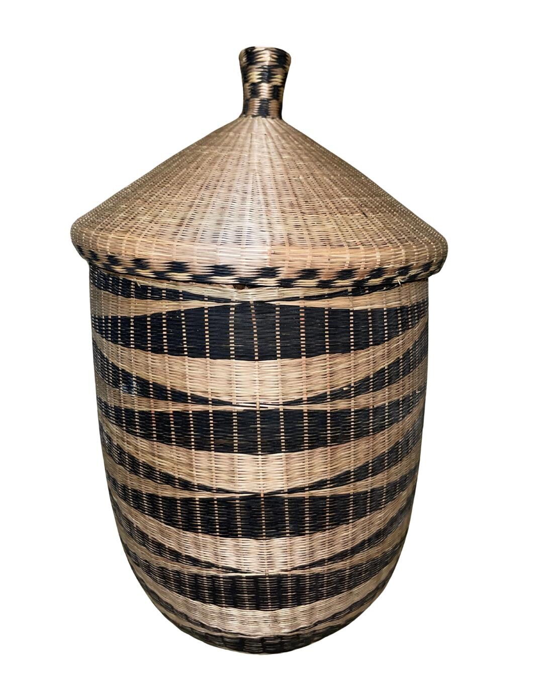 Handwoven Agaseke Basket With Lid | Rwandan Sisal Peace Basket - Etsy