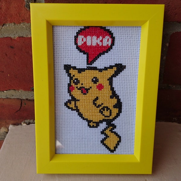 Pikachu Plastic Canvas Pattern - Etsy