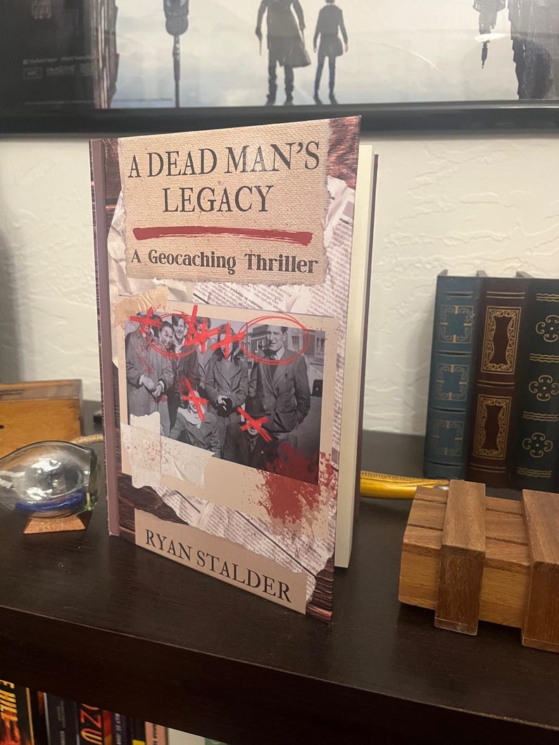 A Dead Man's Legacy: A Geocaching Thriller, Container, Travel Bug ...