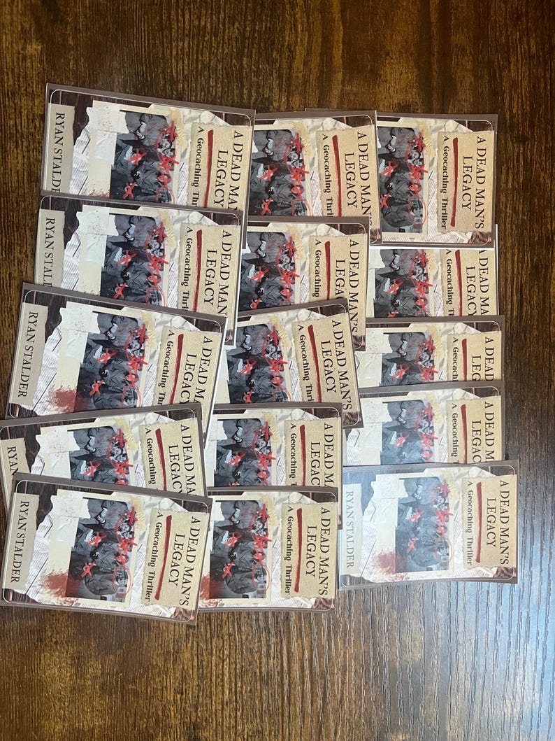 Geocaching Thriller Book Sticker - Etsy