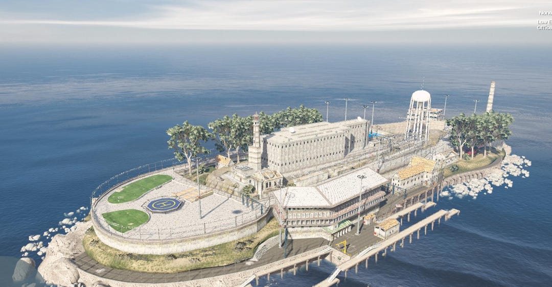 Alcatraz Prison Map – Fivem High-security Island & Prison RP - Etsy ...