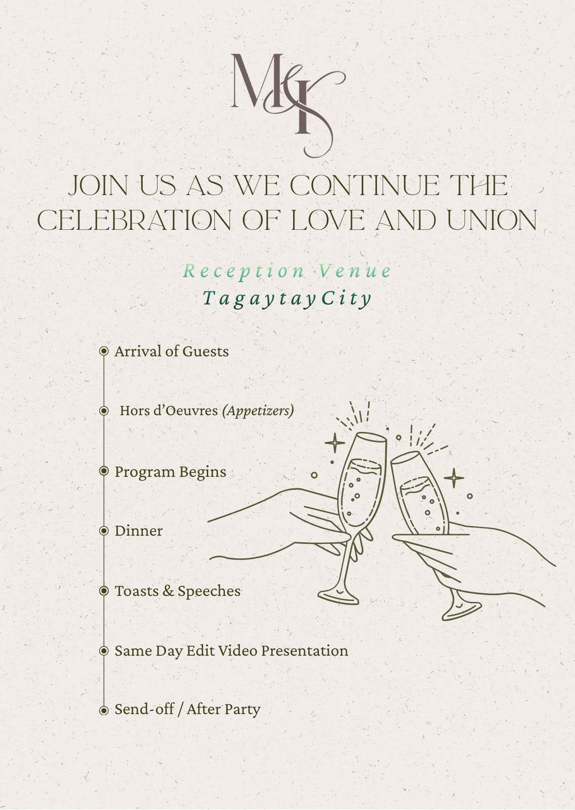 Modern Creative Full Wedding Invitation Template - Etsy