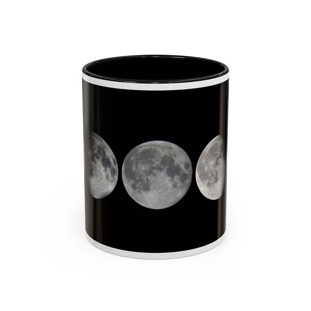 Lunar Phases Accent Coffee Mug Moon Phase Ceramic Mug - Etsy