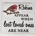 ROBINS Appear When Lost Loved Ones Are Near Wood Wall Hanging - Etsy