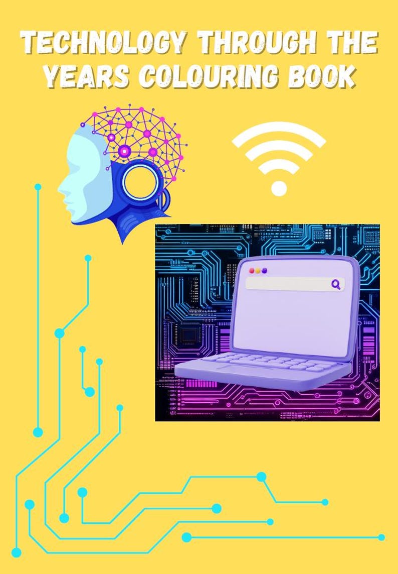 Technology Through the Years Colouring Book - Etsy