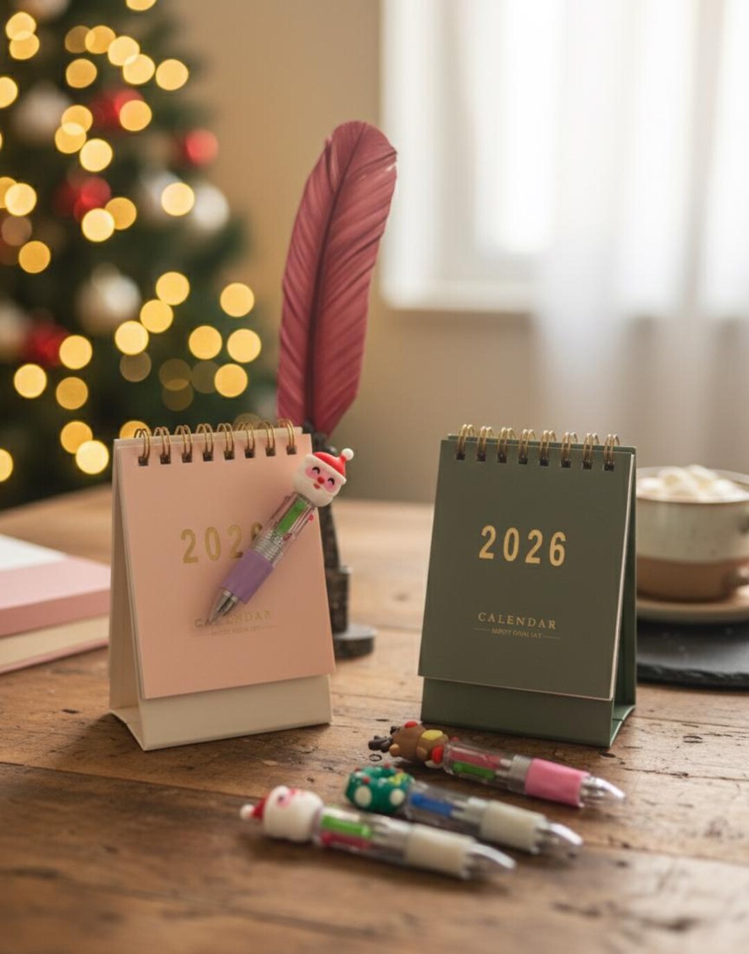 2026 Mini Desk Calendar Stand - Etsy