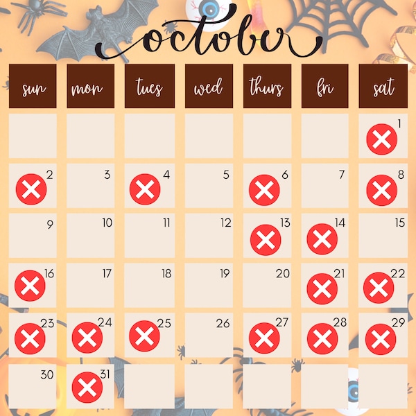 Blocked Calendar - Etsy