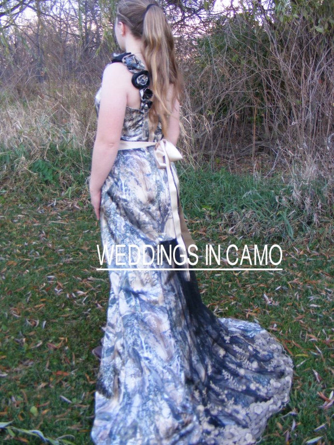 CAMO Long Dresscamo Prom Dresswedding Dress LACE - Etsy