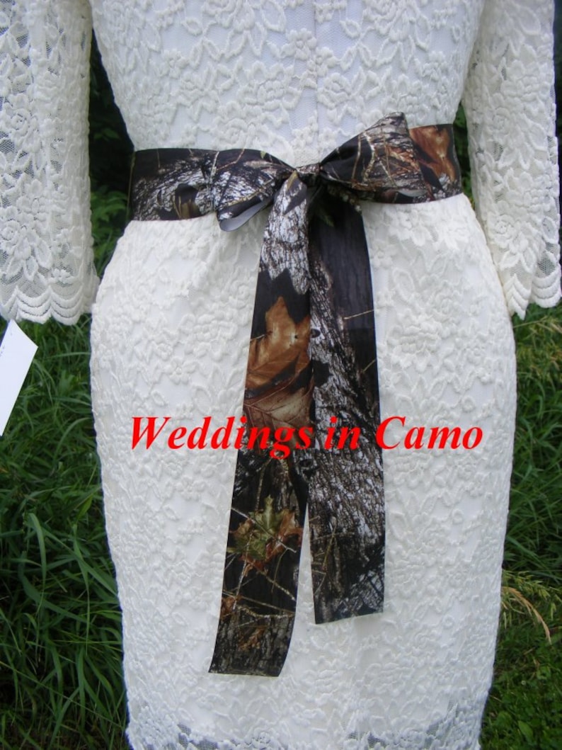 CAMO Ribbon Sash With RHINESTONE Beading Add to Your WEDDING - Etsy
