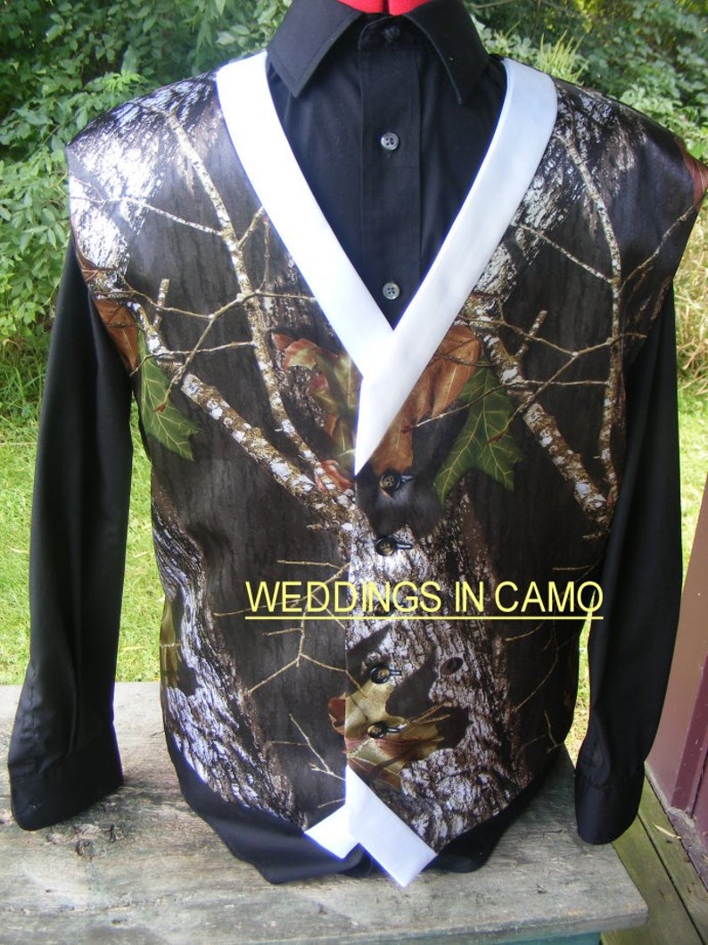 CAMO BLUE Vest True Timber Blue Trimmed in BLUE - Etsy