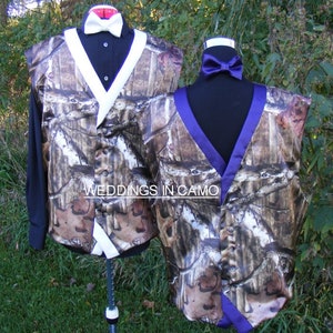 TWO Colored Men's CAMO Vest Sixteen Color Choices Custom Made - Etsy