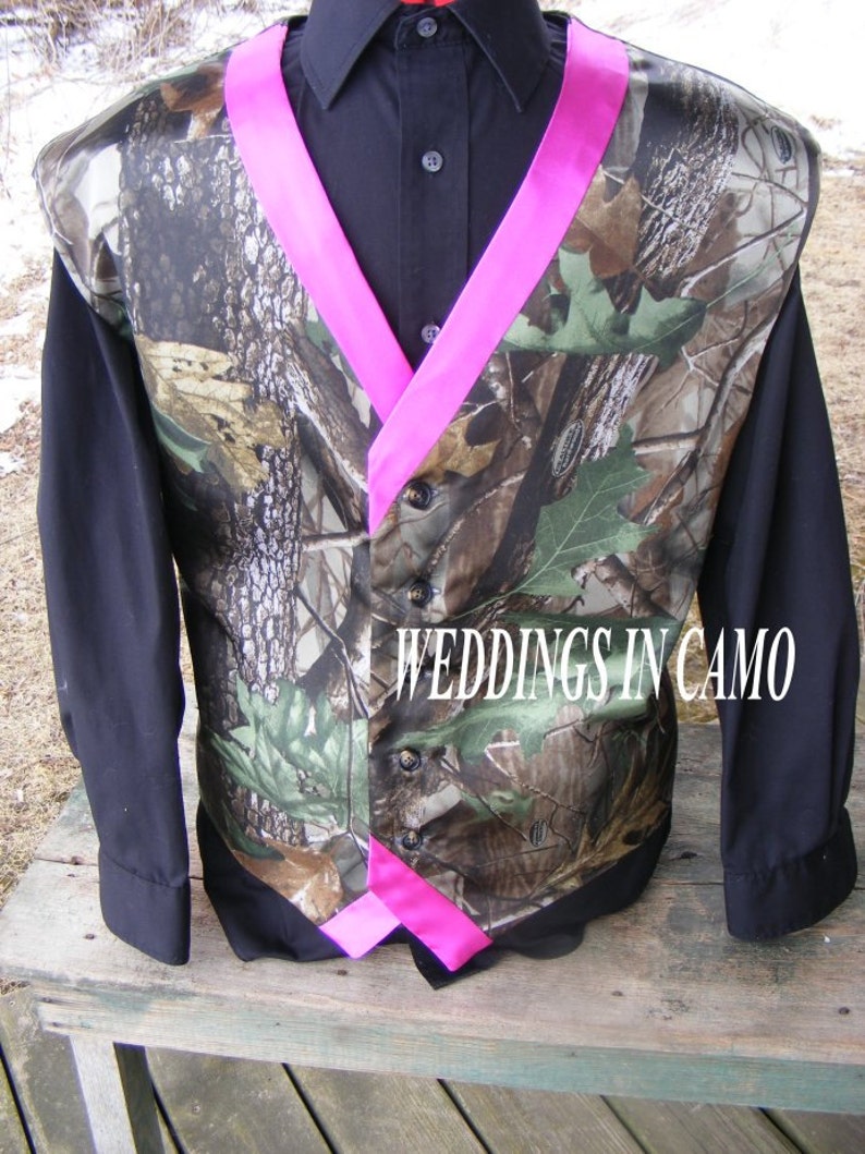 TWO Colored Men's CAMO Vest Sixteen Color Choices Custom - Etsy