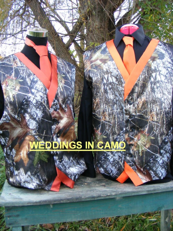 CAMO VEST camo wedding vest Two Color vest | Etsy