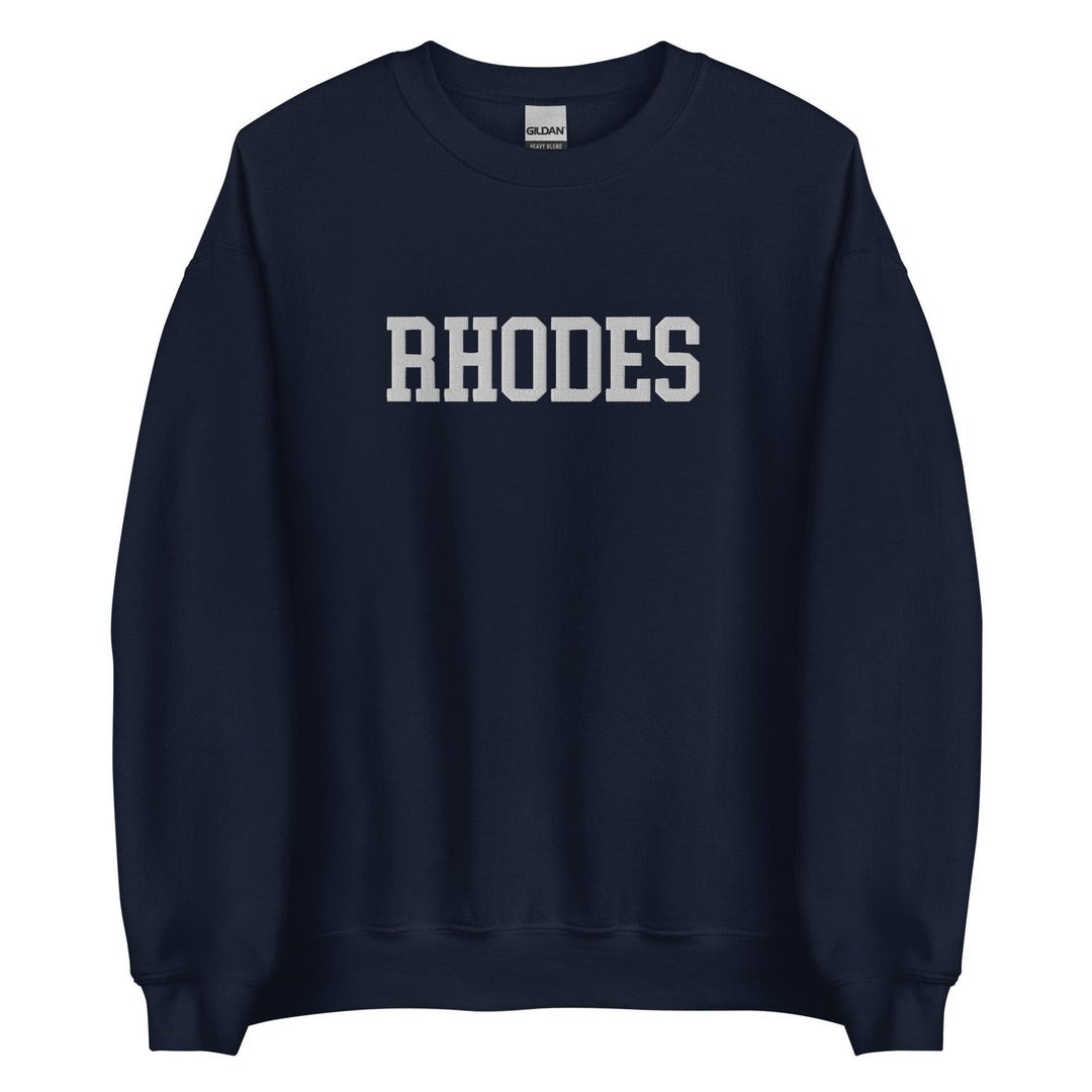 Rhodes College Embroidered Sweatshirt Crewneck, Vintage Sweater ...