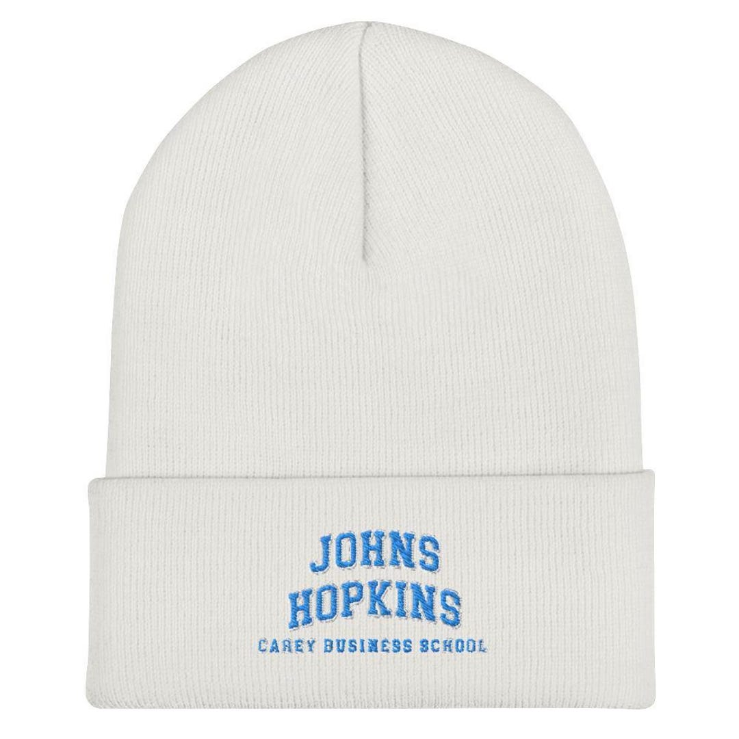 Johns Hopkins Carey Business School Embroidered Beanie Custom Vintage ...