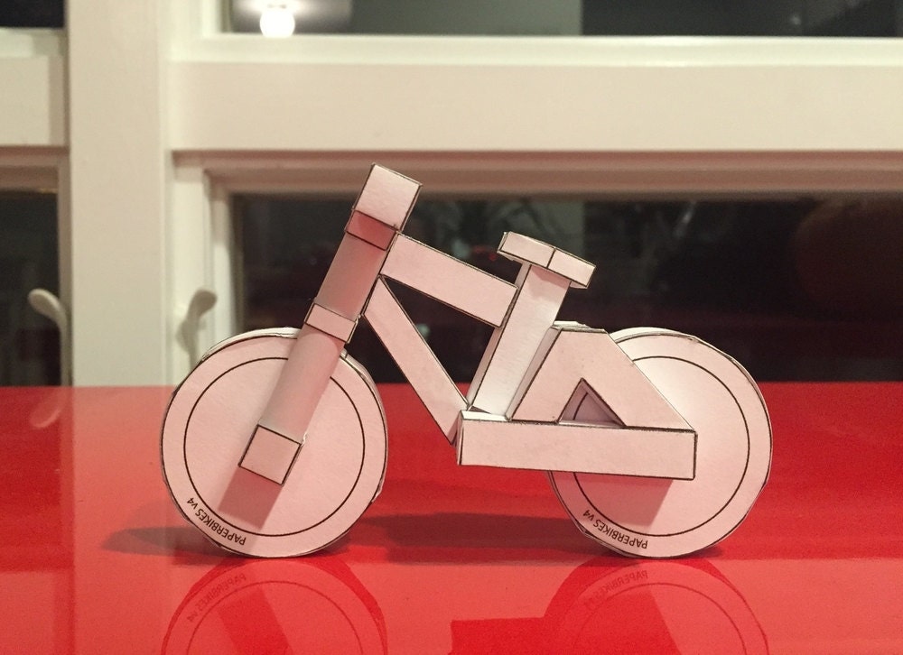 Paperbikes V4 - Downhill / Freeride Bicycle Paper Model - Etsy