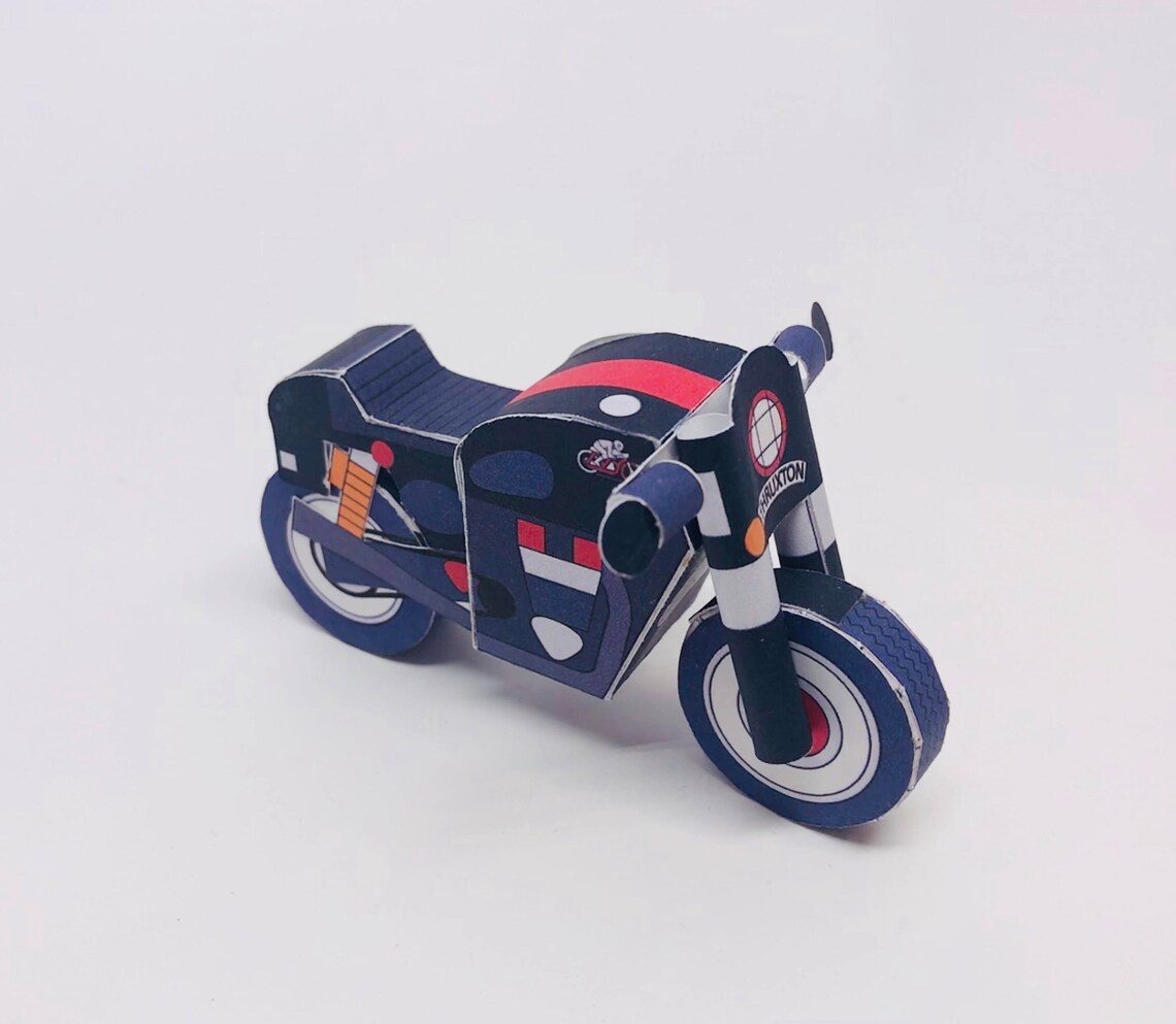 3d Papercraft - Triumph Thruxton - POSTCARD + PAPERCRAFT Model Kit - Etsy