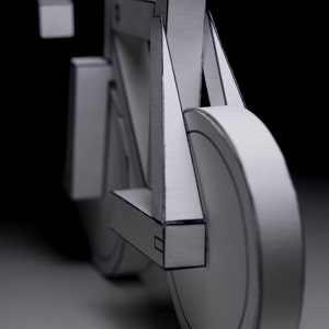 3d Papercraft BLUE Paperbikes V2 Fixed Gear Paper Bike - Etsy