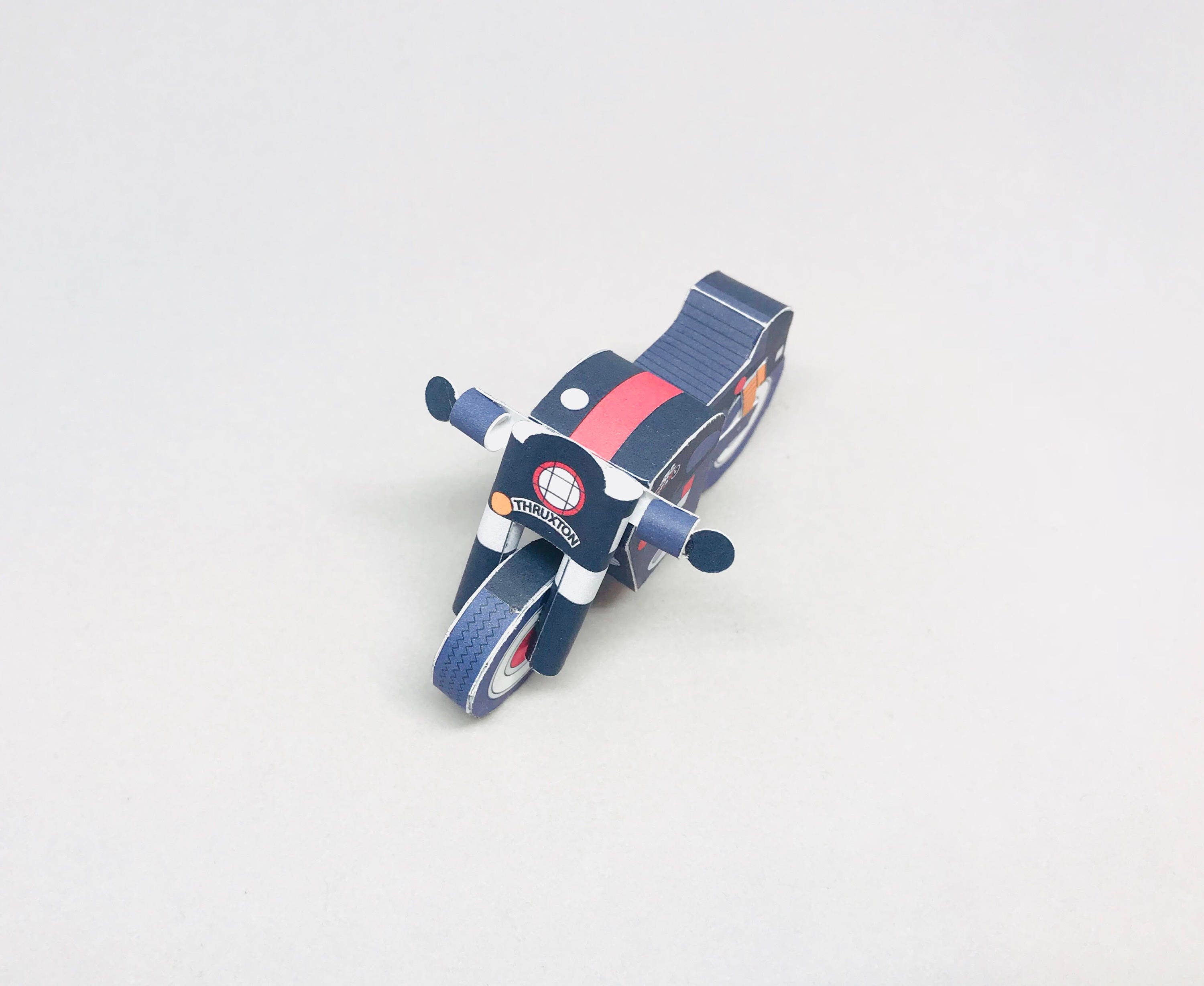 3d Papercraft - Triumph Thruxton - POSTCARD + PAPERCRAFT Model Kit - Etsy