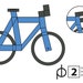 3d Papercraft BLUE Paperbikes V2 Fixed Gear Paper Bike Bicycle Model ...