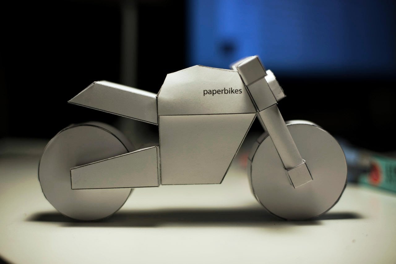 Paperbikes V101 - PDF Ducati Monster Inspired Motorcycle Papercraft - Etsy