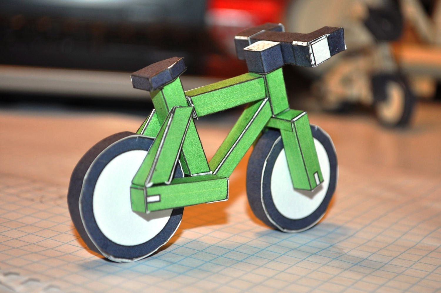 Paperbikes V1.1 - XC MTB Mountain Paper Bike - Papercraft Bicycle Model ...