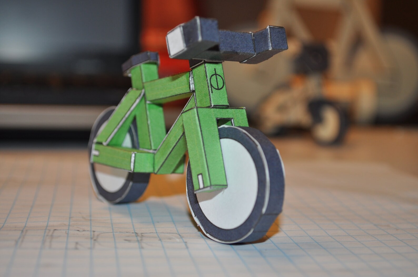 Paperbikes V1.1 - XC MTB Mountain Paper Bike - Papercraft Bicycle Model ...