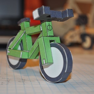 Paperbikes V1.1 - XC MTB Mountain Paper Bike - Papercraft Bicycle Model ...