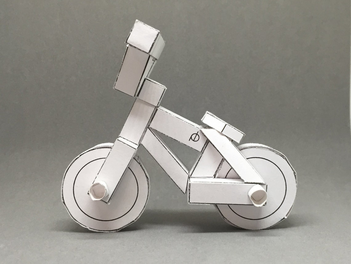 Paperbikes V3 - BMX Street Bike - Papercraft Bicycle Model Kit - Etsy