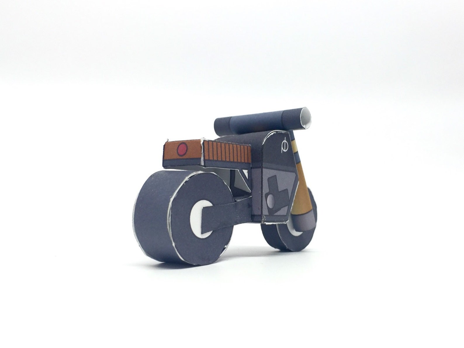 Paperbike M2 POSTCARD PAPERCRAFT Model in One Perfect Holiday Gift for ...