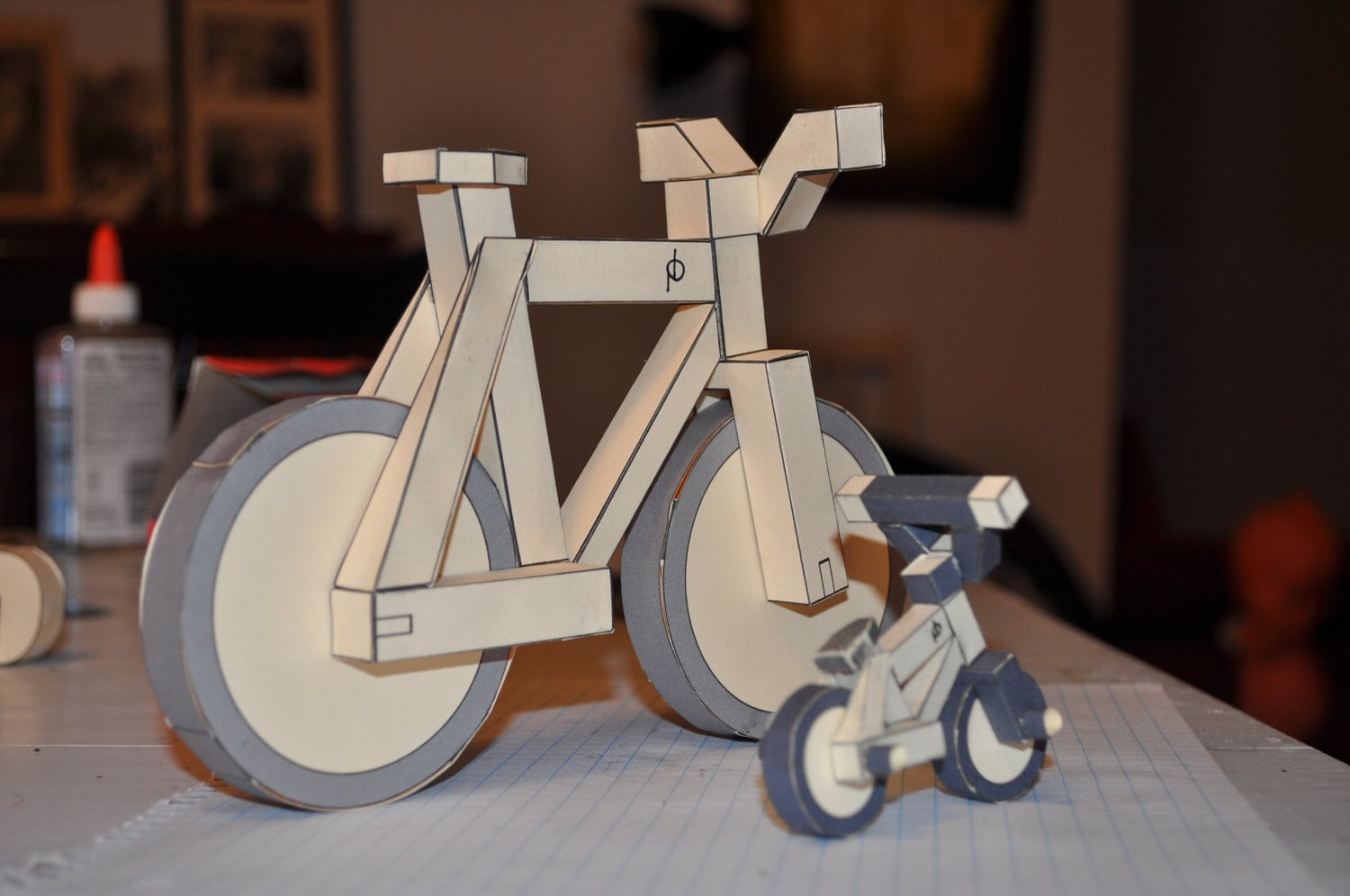 Paperbikes V2l - LARGE Fixed Gear FGFS Paper Bike - Papercraft Bicycle ...