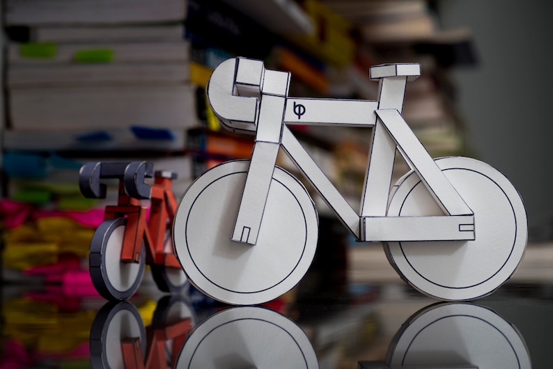 Low Poly GREEN Paperbikes V2 - Fixed / Road Paper Bike - Papercraft ...