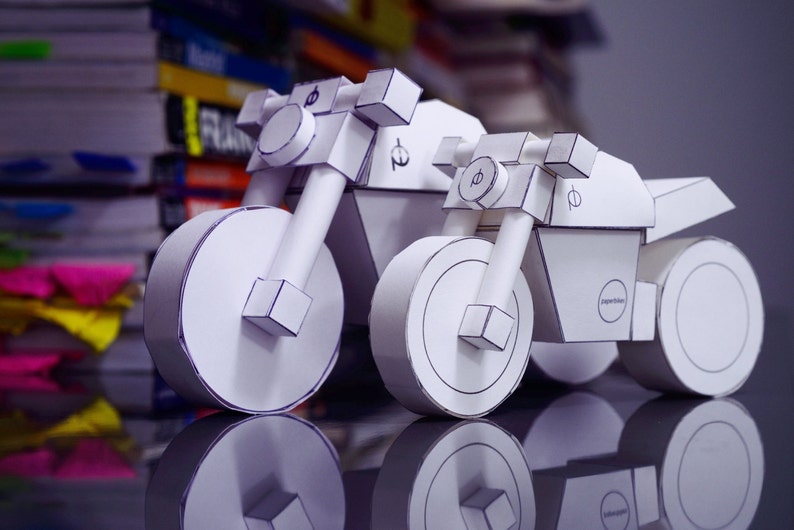 Paperbikes V101 - PDF Ducati Monster Inspired Motorcycle Papercraft - Etsy